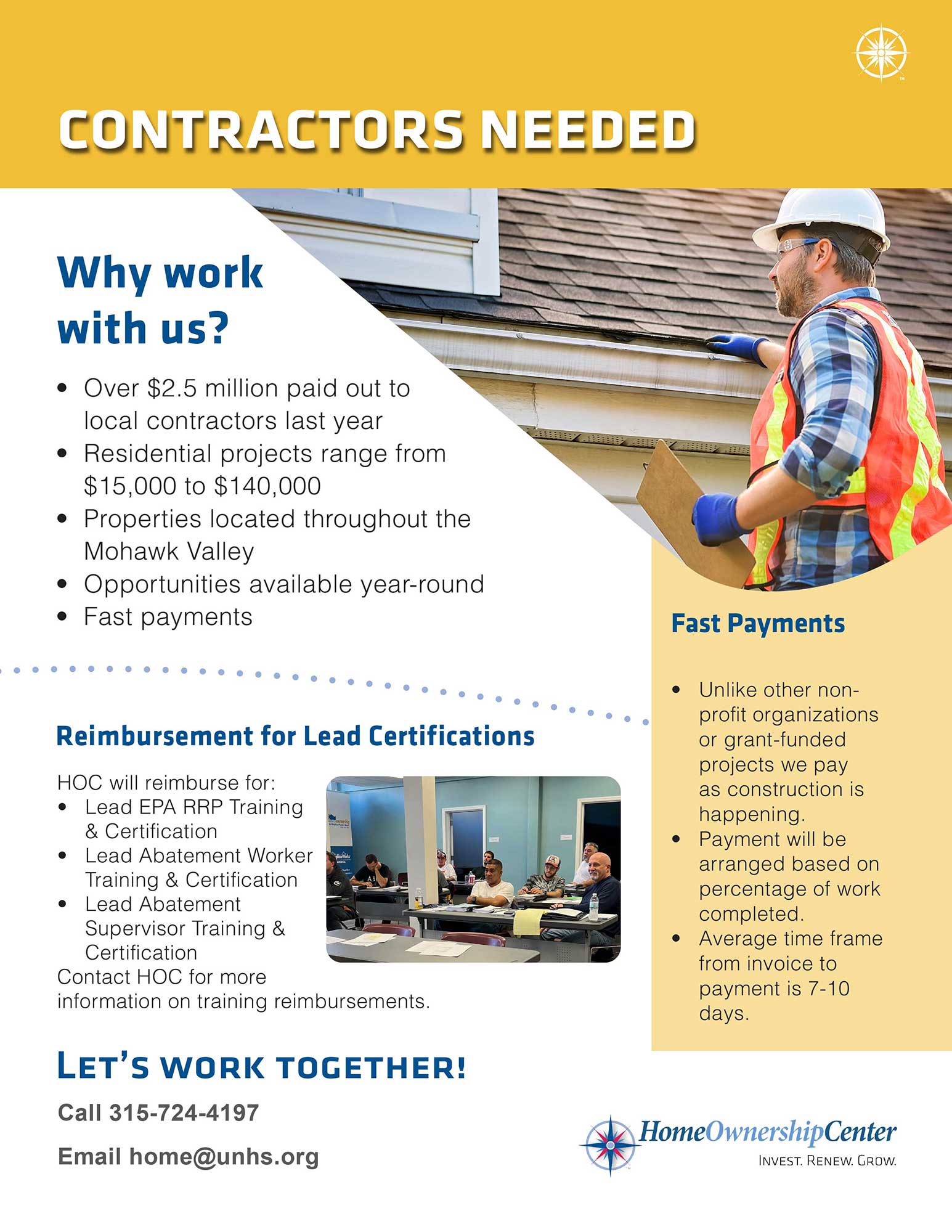 Contractors Needed - Apply Now! - HomeOwnershipCenter